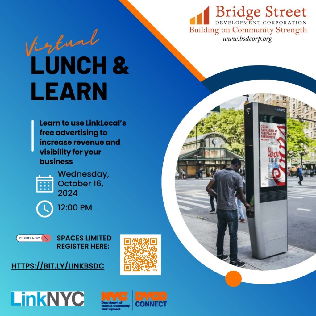 Virtual Lunch & Learn with Link NYC – Bridge Street Development Corporation